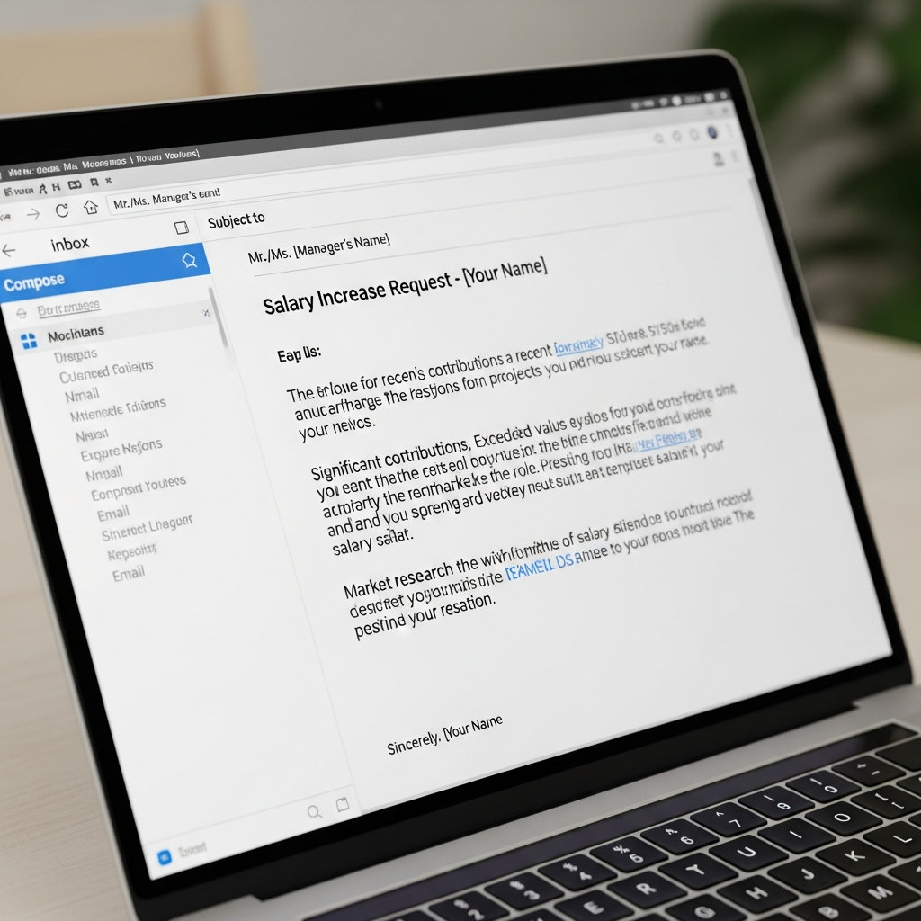 Salary Increase Request Email Sample Example - Matbud